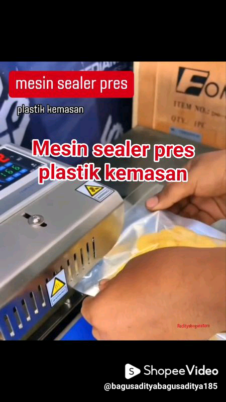 Mesin sealer pres plastik kemasan | Shopee Video Indonesia
